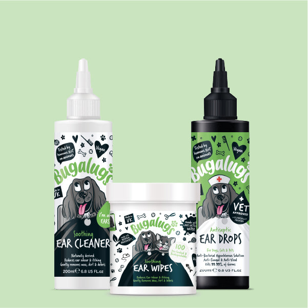 Dog Ear Care Drops and Wipes | Bugalugs Health Care for Dogs – Bugalugs ...
