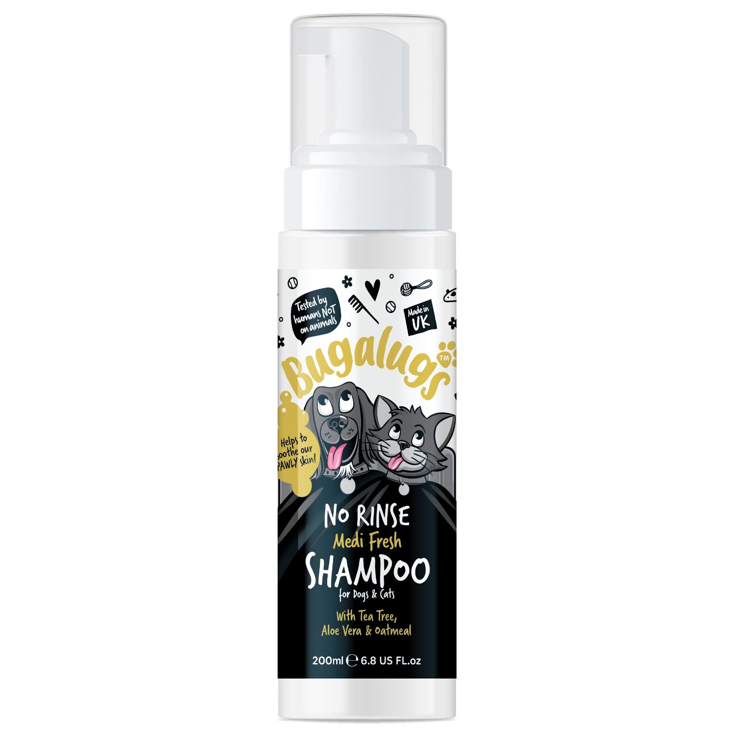 No-Rinse Medi Fresh Soothing Dry Shampoo for Dogs & Cats | Bugalugs ...