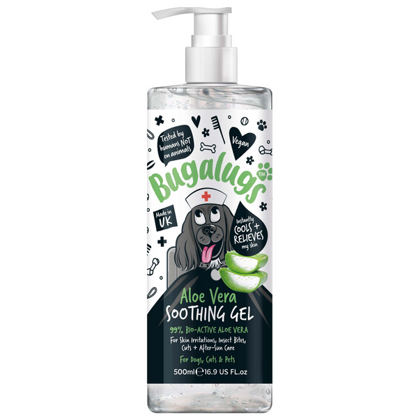 Bugalugs Aloe Vera Soothing Gel | 99% Pure Aloe for Dogs, Cats & Pets ...