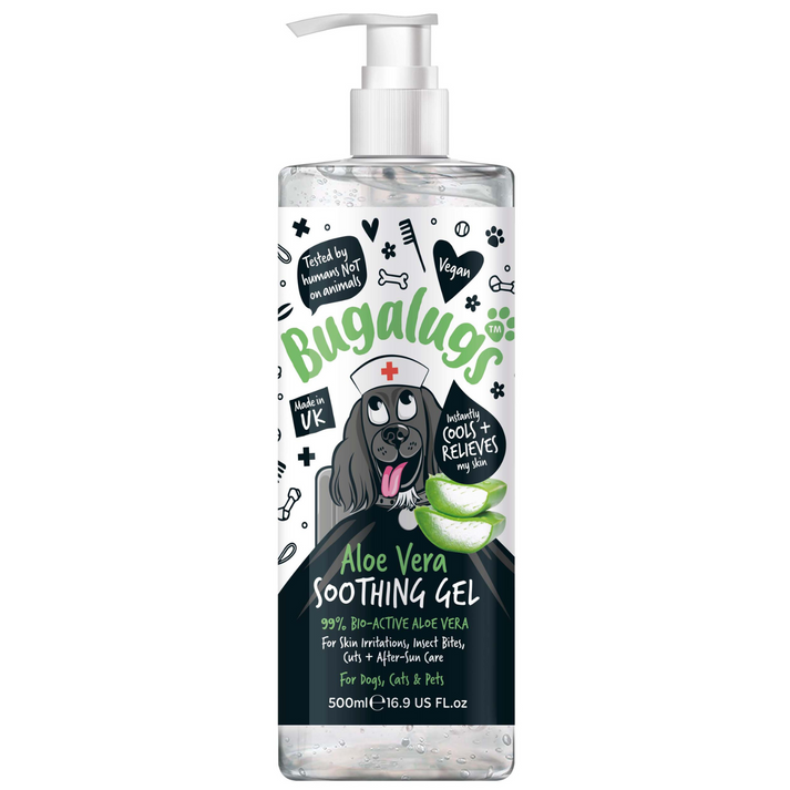 Bugalugs Aloe Vera Soothing Gel | 99% Pure Aloe for Dogs, Cats & Pets ...