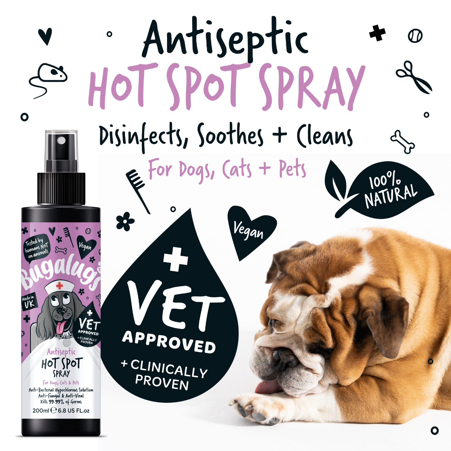 Antiseptic Sprays & Drops – Bugalugs Pet Care