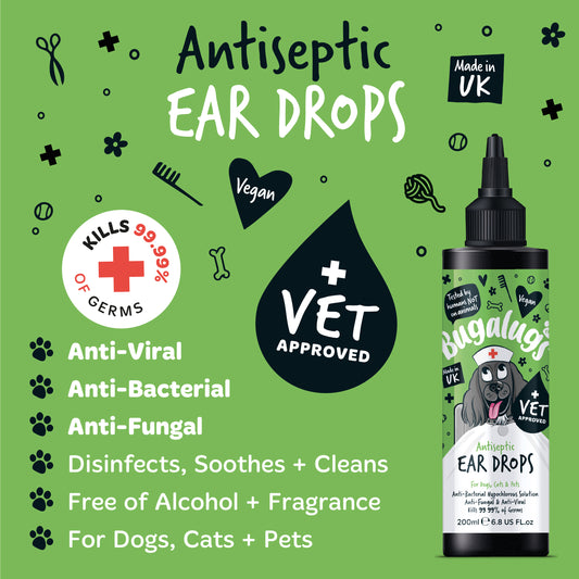 Dog Ear Care Drops and Wipes | Bugalugs Health Care for Dogs – Bugalugs ...