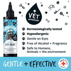 Bugalugs Antiseptic Eye Drops for Dogs, Cats & Other Household Pets ...