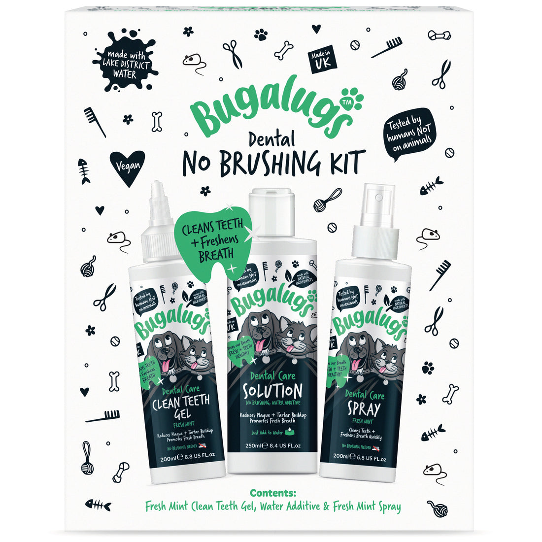Dental No Brushing Kit for Dogs & Cats – Bugalugs Pet Care