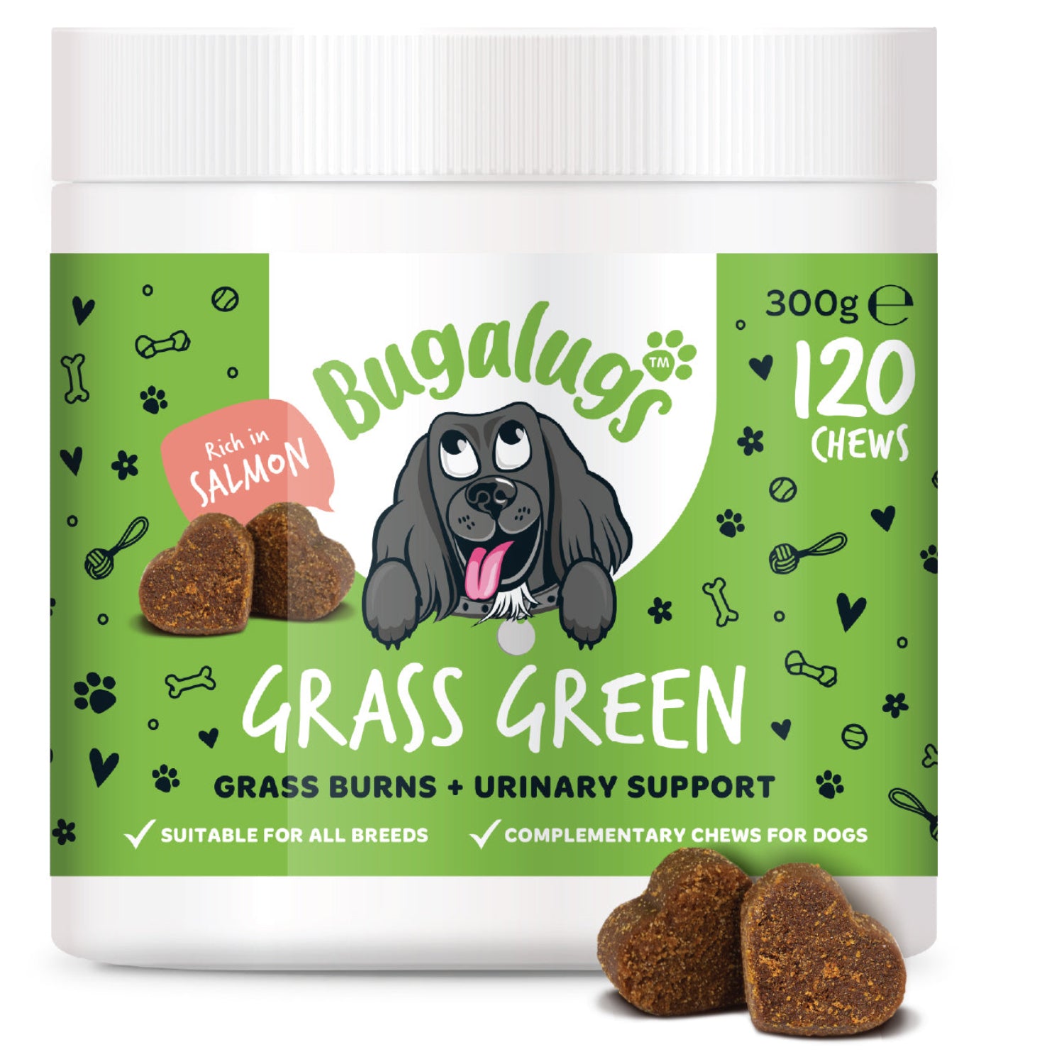 Grass Green Grass Burn Supplement Chews for Dogs | Bugalugs Pet Care
