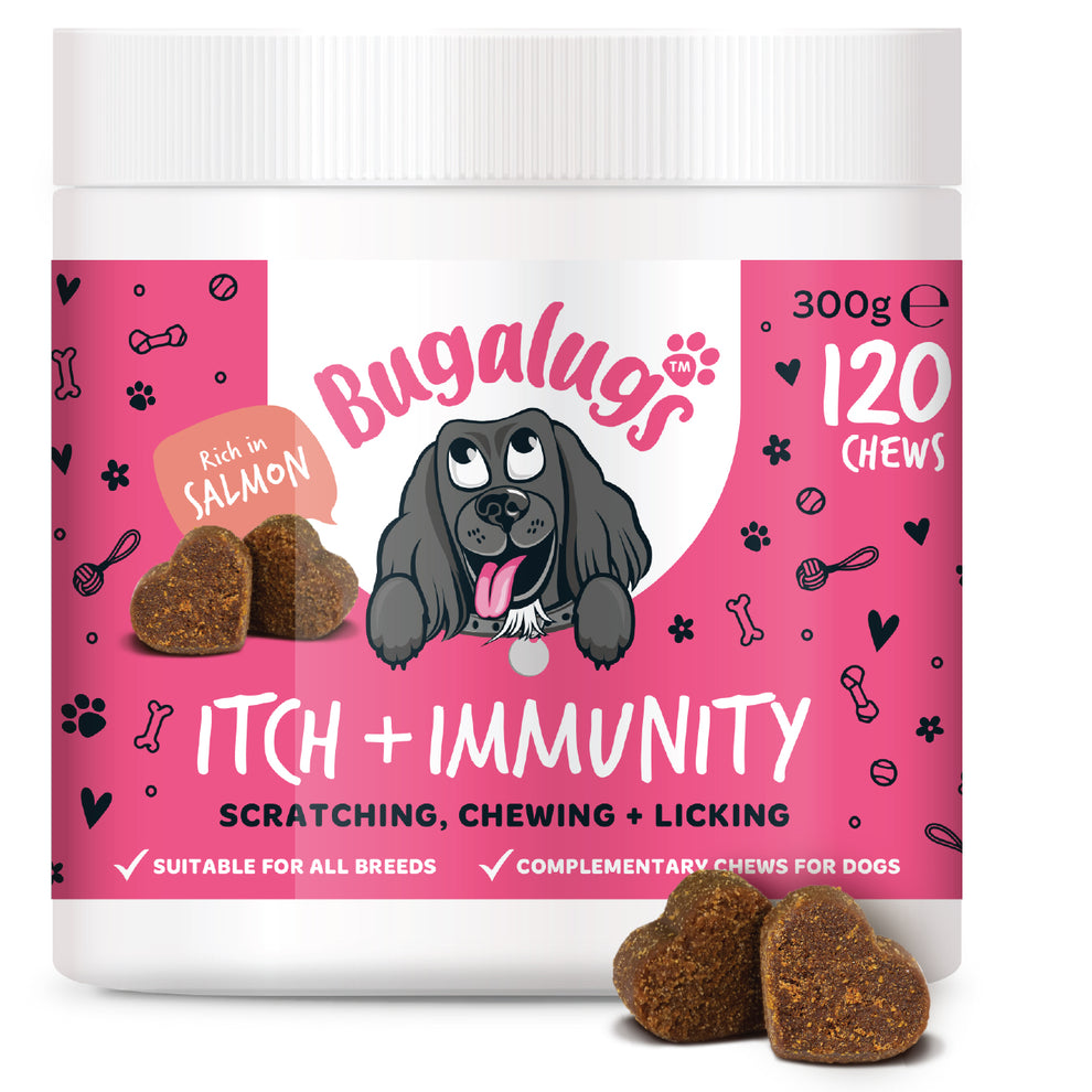 Itch & Immunity Supplement Chews for Dogs | Dog Itching | Bugalugs ...