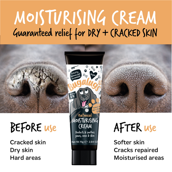 Bugalugs Oatmeal Moisturising Cream | Dog Paw, Nose & Skin Protection ...