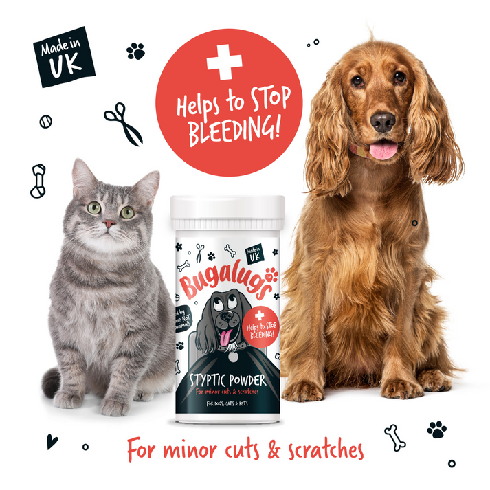 Bugalugs Styptic Powder For Minor Cuts & Scratches | Stop Pet Bleeding ...