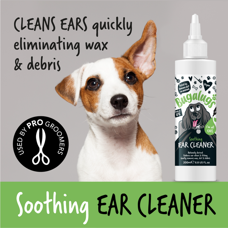 Bugalugs Dog Ear Cleaner | Natural Cleaning Solution for Dogs Ears ...
