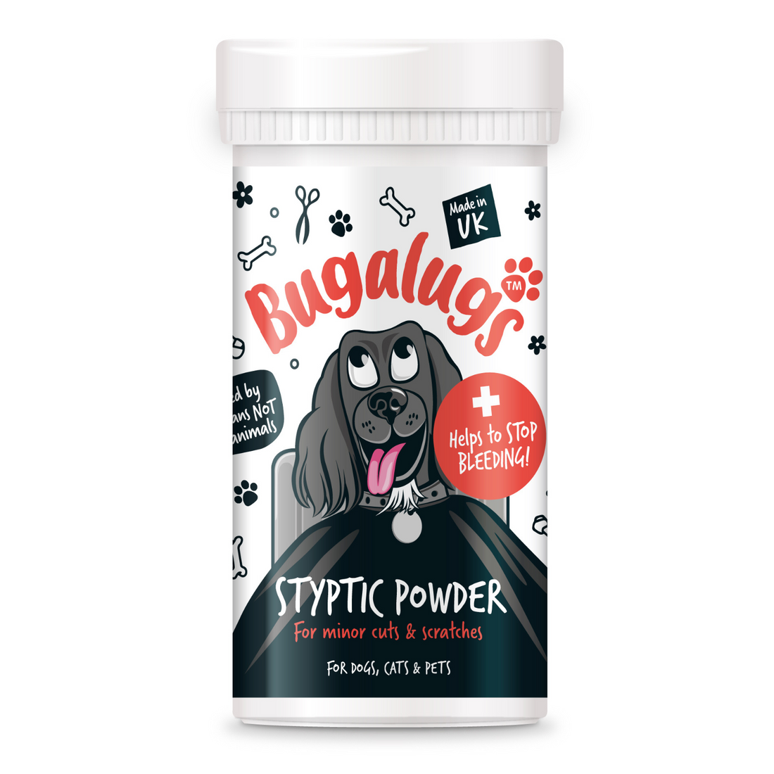 Bugalugs Styptic Powder For Minor Cuts & Scratches | Stop Pet Bleeding ...